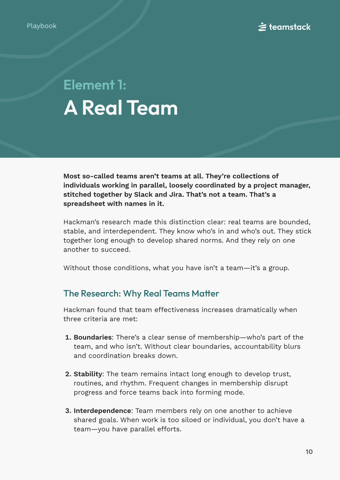 TeamStack - Remote Product Teams Backed by Science